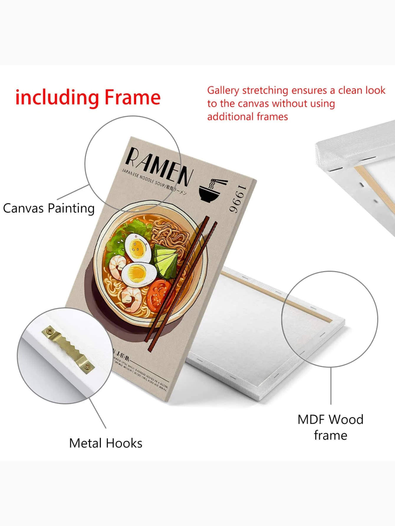 1Pc Japanese Ramen Poster Kitchen Wall Art Decoration, Food Print ...