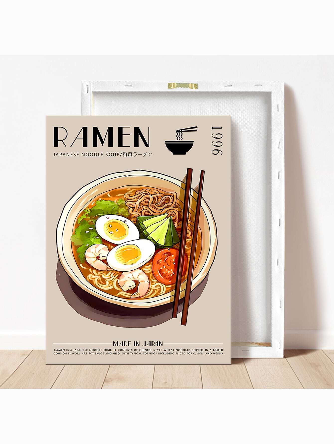 1Pc Japanese Ramen Poster Kitchen Wall Art Decoration, Food Print ...