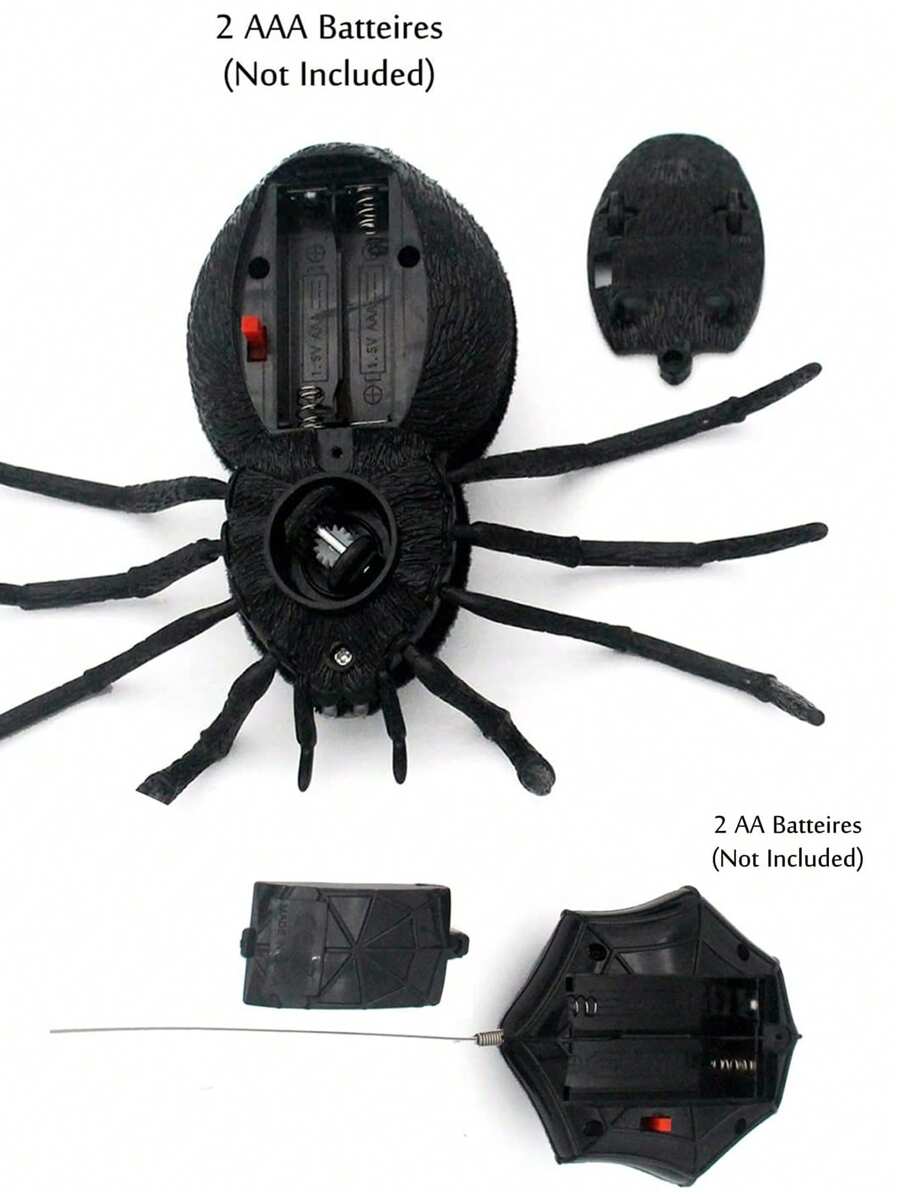 Spider Remote Control Tarantula Realistic Animal Crawlers Scary Prank ...