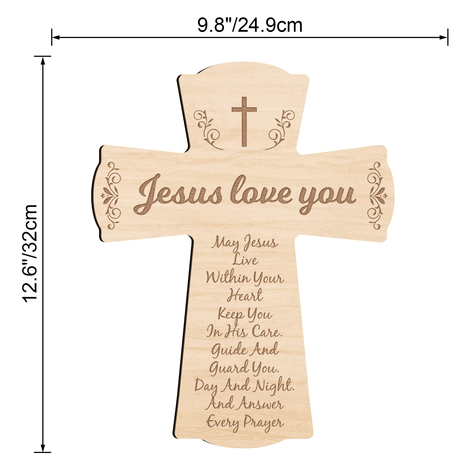 Jesus Love You Cross Wood Sign Wall Decor For Our Home Wall Decor ...