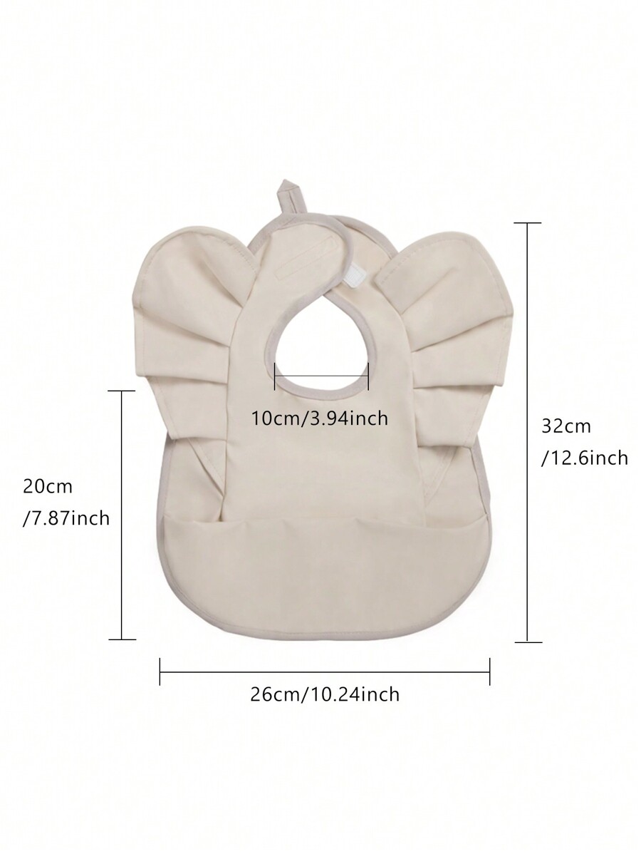Ruffle Bibs For Babies 6-24 Months - Waterproof Food Catcher Bibs With ...
