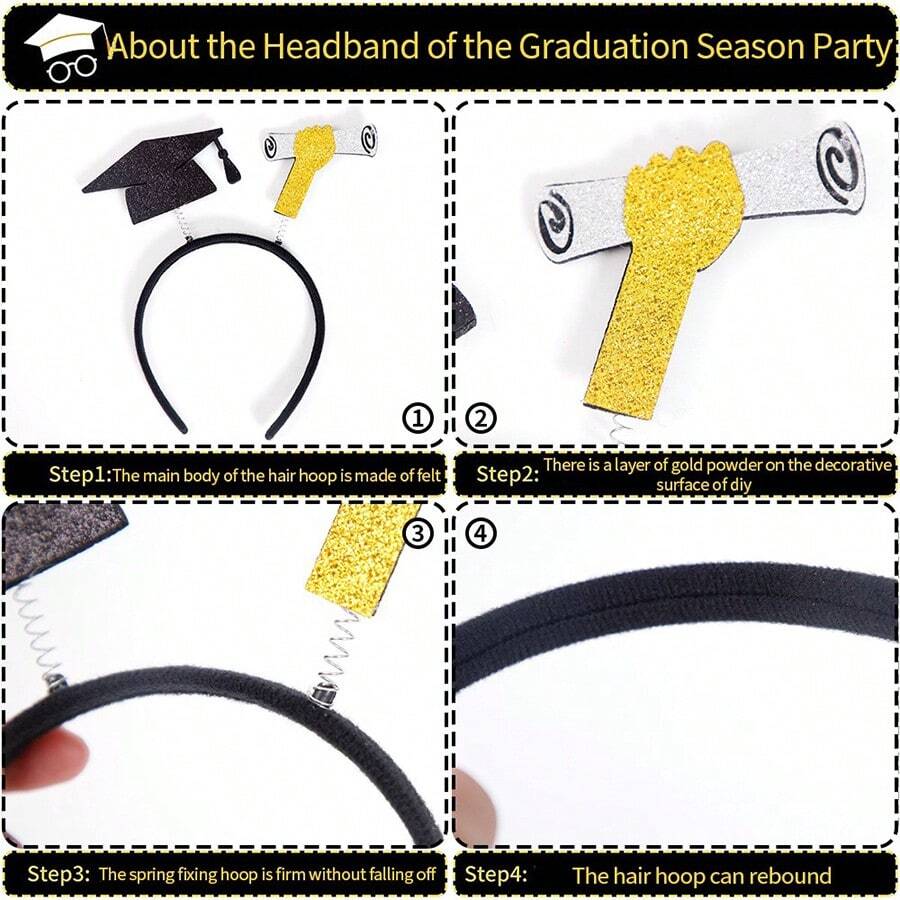 Graduation Season Headband Decor, For Kindergarten And Elementary ...