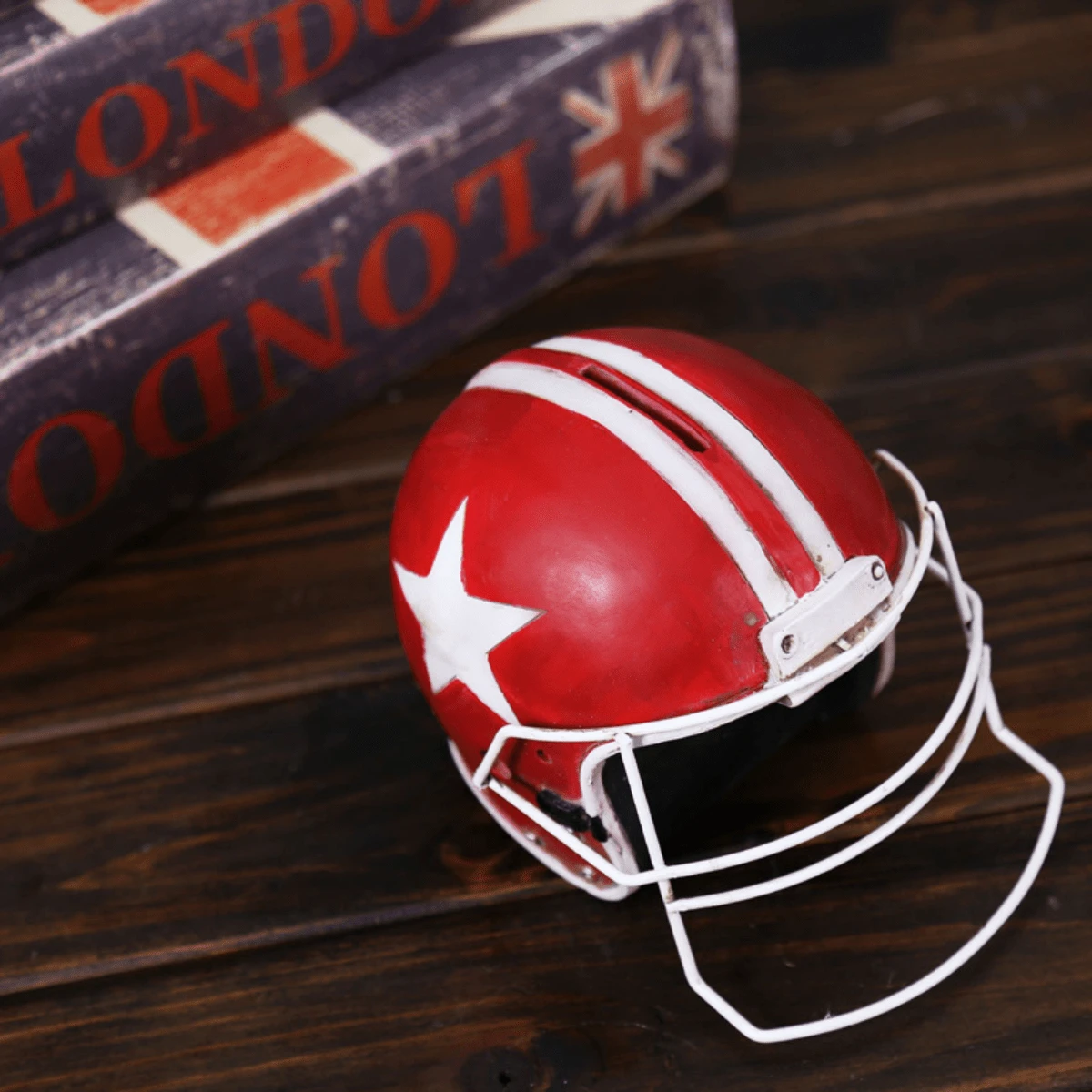 1pc Resin Model Helmet Craft Cool Decorative Rugby Helmet Accessories ...