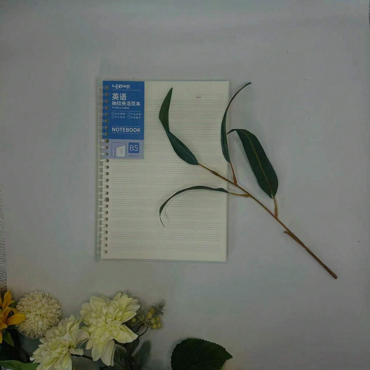 Lianhua Frosted Blue Detachable B5 Notebook With Smooth, Thick Pages ...