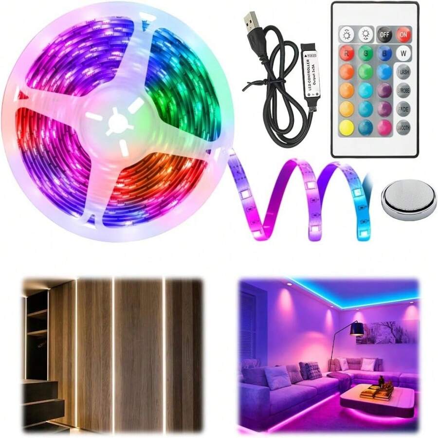 1pc 2 To 20meter LED Light, Usb 5V RGB LED Light, Guest Room Light With ...