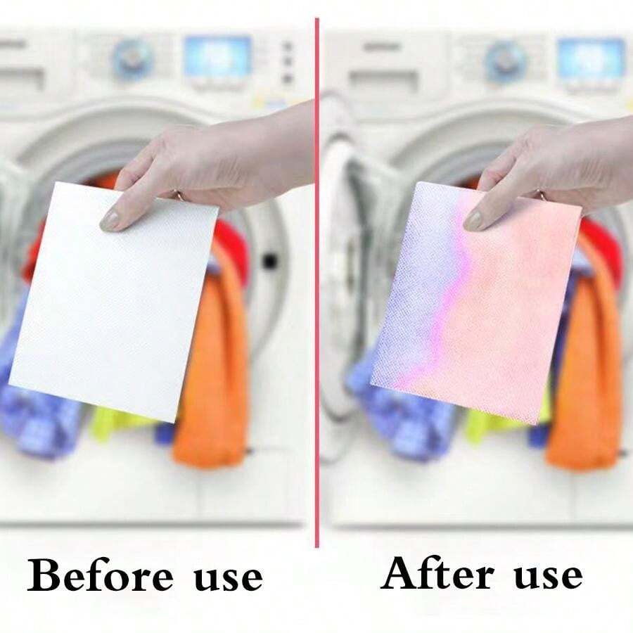 1pc Anti-Dyeing Laundry Paper, Washing Machine Color Absorption Sheet ...