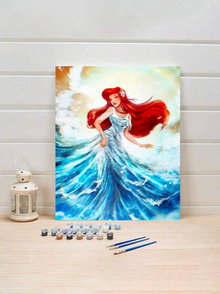 Princess Themed DIY Digital Oil Painting Set, Artistic Oil Painting Kit ...