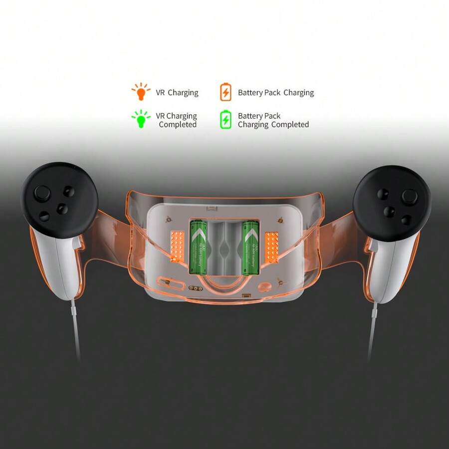 Charging Dock For Meta Quest 3 With RGB Oculus VR Accessories Charger ...