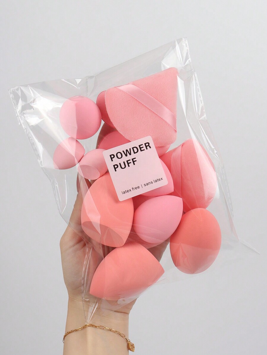 Makeup Tools 15pcs/Set- 3pcs Loose Powder Puffs & 3pcs Makeup Sponges ...