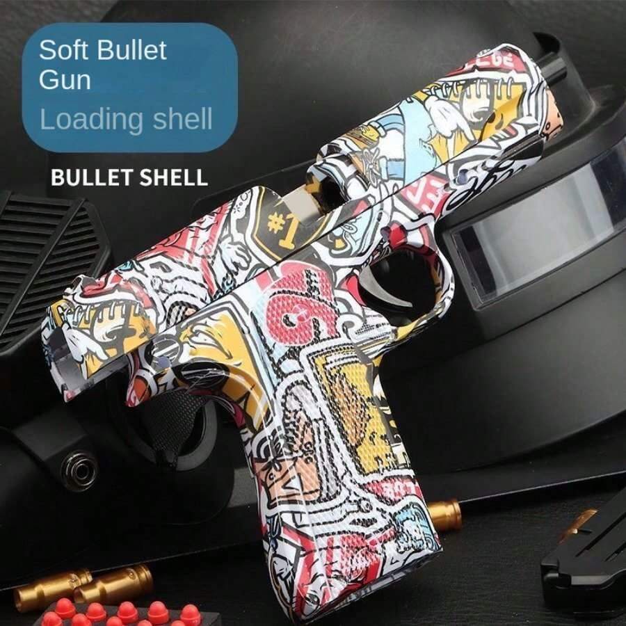 A Graffiti Shaped Soft Bullet Pistol That Can Be Manually Loaded And ...