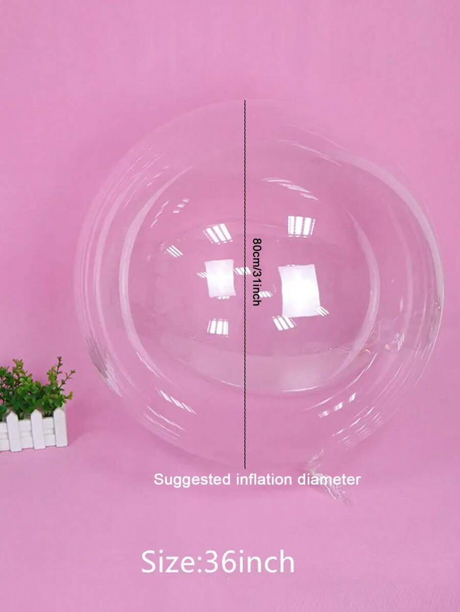 5/10/20 Pcs Wedding Clear Bobo Balloons Large Clear PVC Bubble Balloons ...