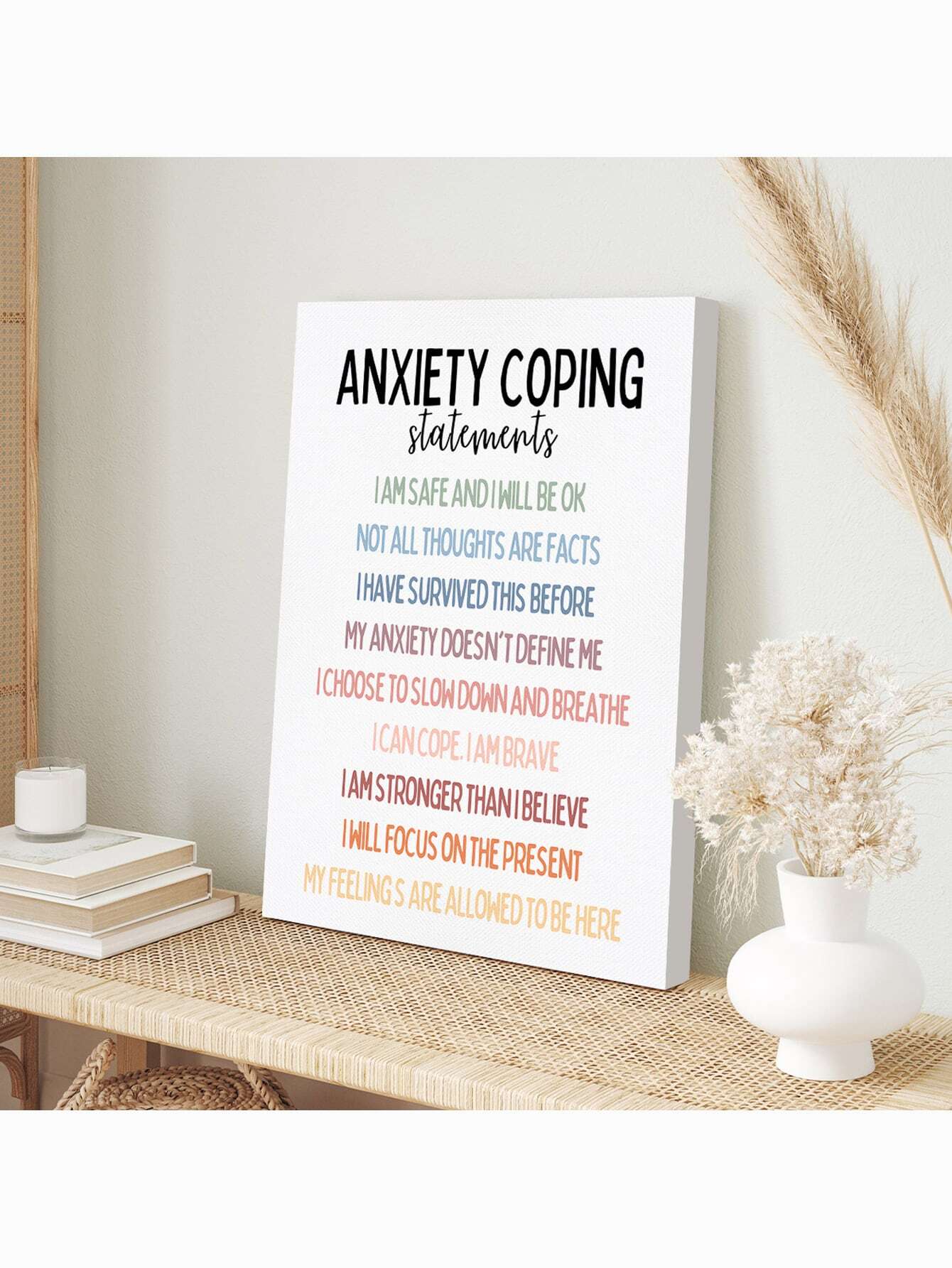 1pc Emotional Regulation Poster Decoration, Anxiety Coping Skills ...