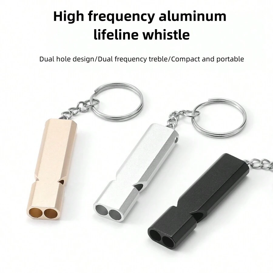 Dual Hole High Frequency Outdoor Survival Whistle, Emergency Life ...