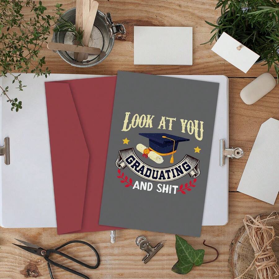 1pc Funny Graduation Card For High School College Grad Party Decor ...