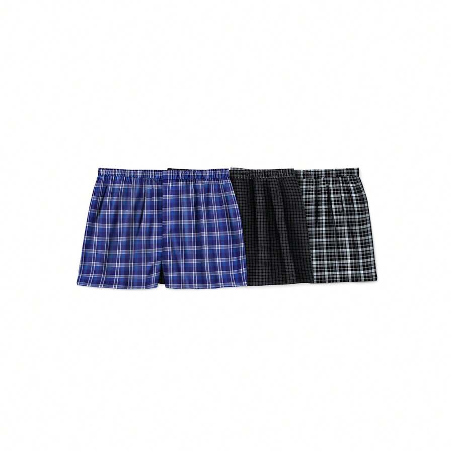 KINGSIZE KingSize Men's Big & Tall Woven Boxers 3-Pack | SHEIN USA