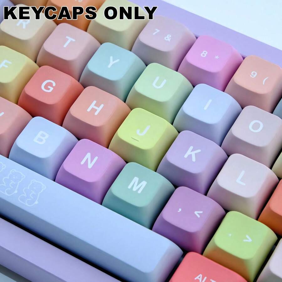 (Only Keycaps) 133 Keys Gummy Bears Themes XDA Profile PBT Dye-Sub ...