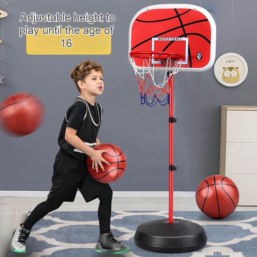 Adjustable Height Children's Basketball Hoop, Indoor And Outdoor Mini ...