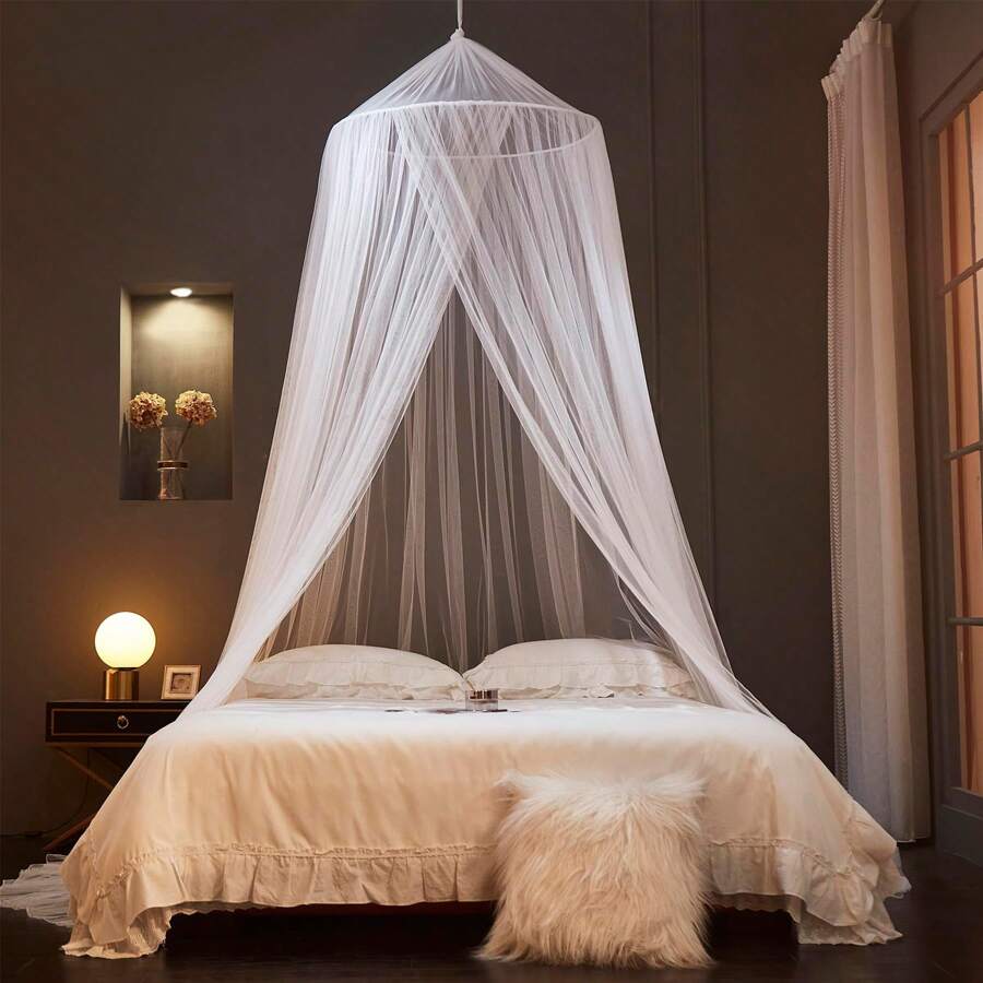 Mosquito Net, Mosquito Netting For Bed, Elegant Lace Hanging Curtain ...