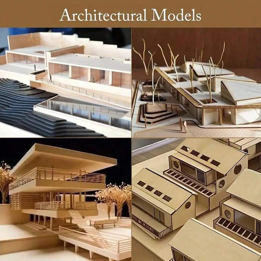 6pcs 150x150x2mm Smooth Basswood Plywood Sheets For Crafting, Laser ...