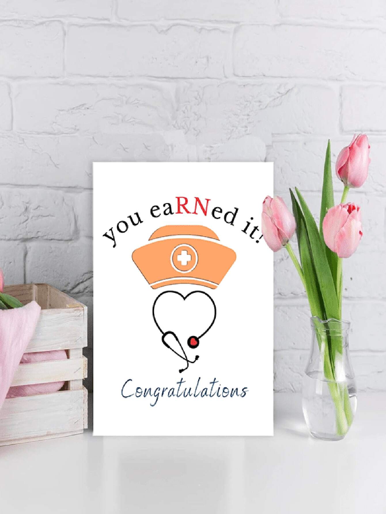 1pc, Nurse Graduation Card Graduation For Nurse Card Congratulations Nurse Graduate, Small ...