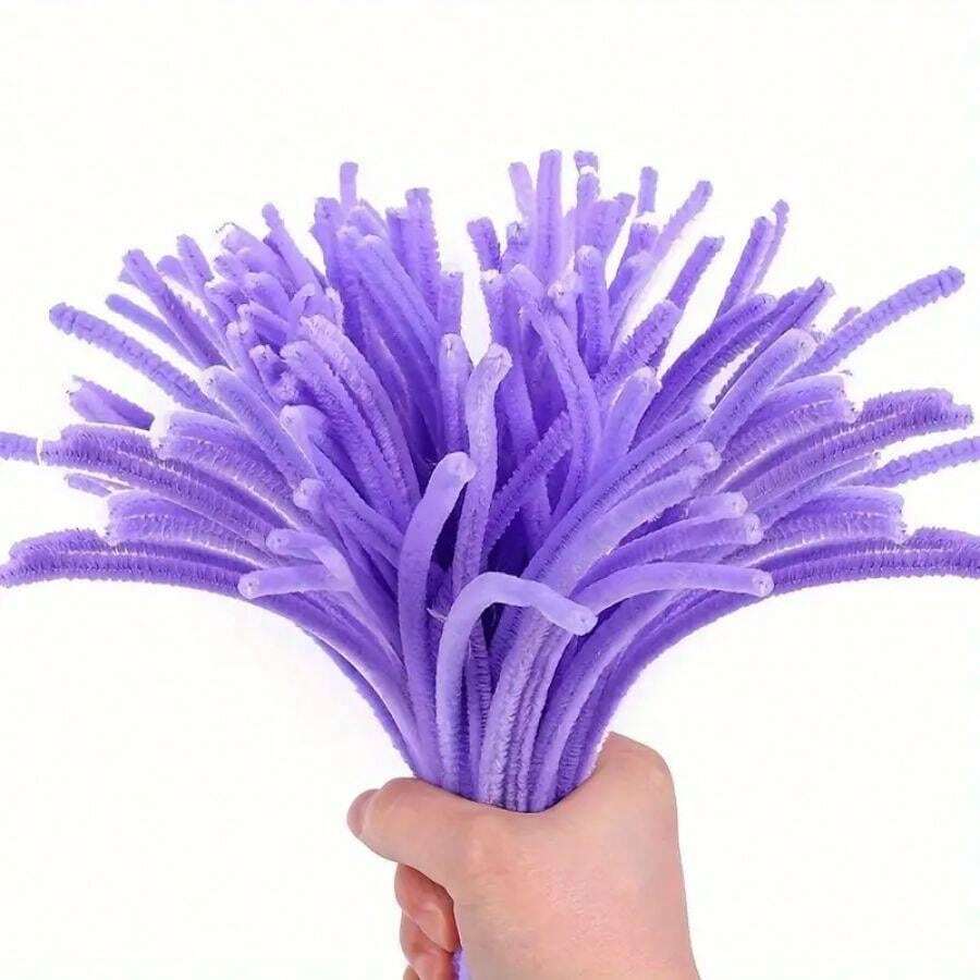 Value Pack 100pcs DIY Pipe Cleaners Bulk, Chenille Stems, Pipe Cleaners ...