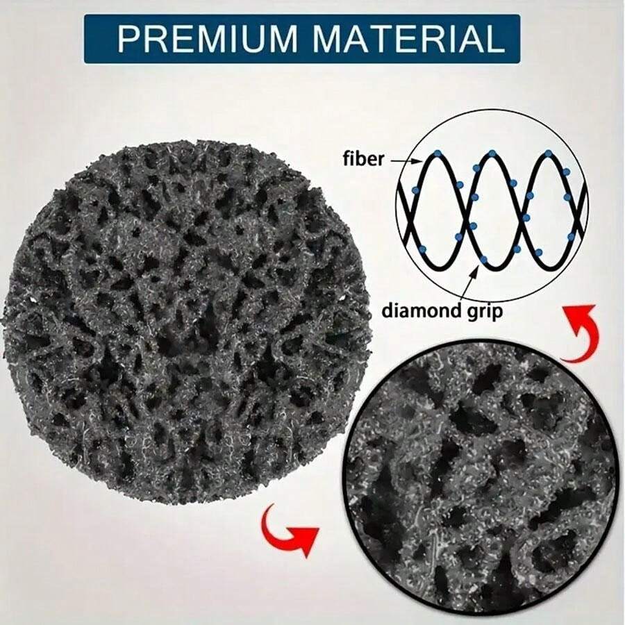 10pcs 2" Quick Change Easy Strip Discs For Drill, TSOAPX Black Abrasive ...