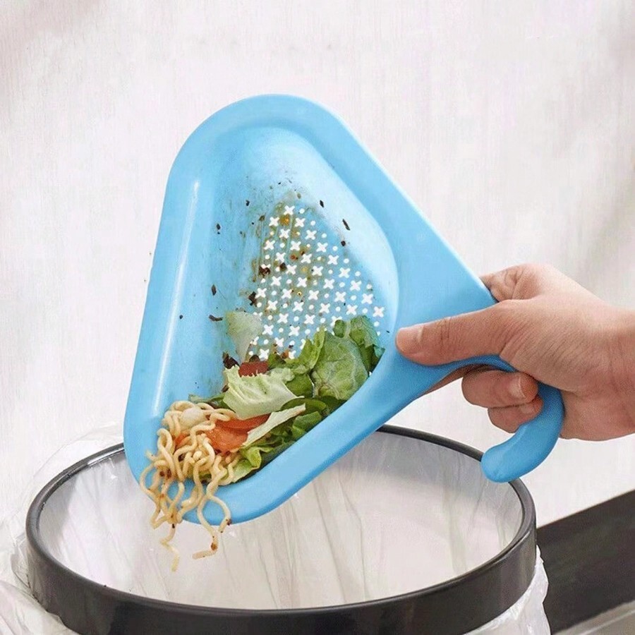 Swan-Shaped Sink Drain Basket, Blue, Multi-Functional Plastic Vegetable ...