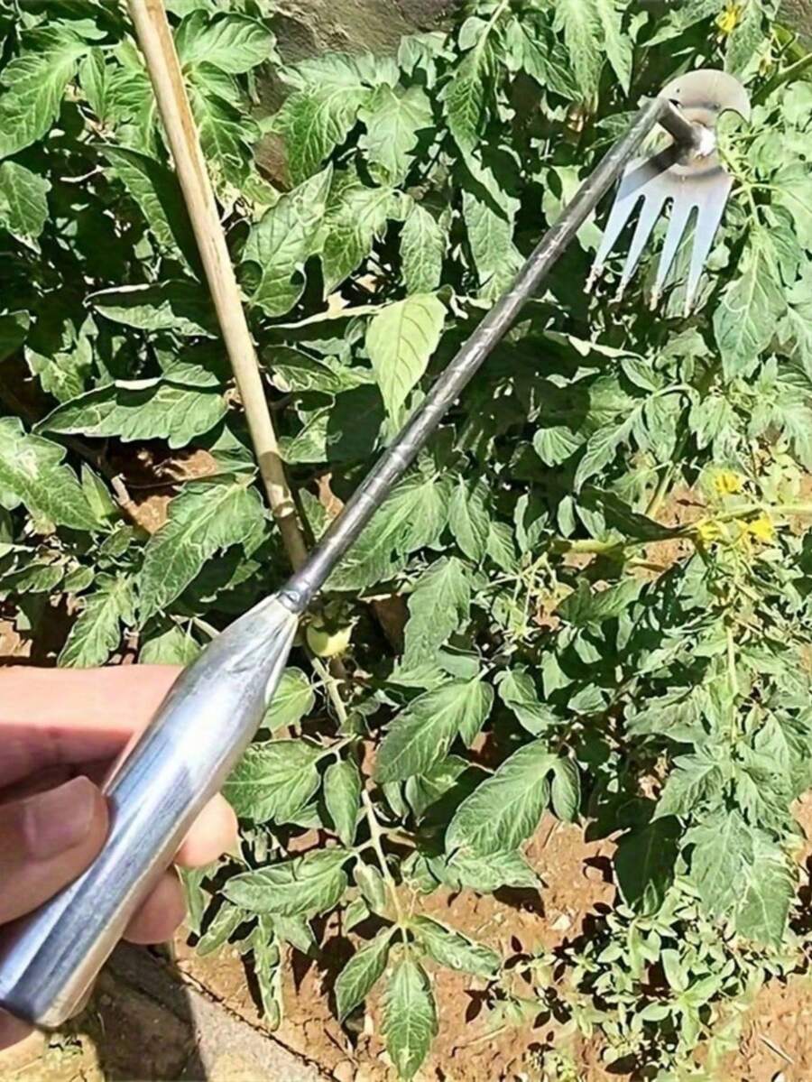 1pc 4-Tooth Compact Weeder Rake Weeding Tool For Garden Gardening ...