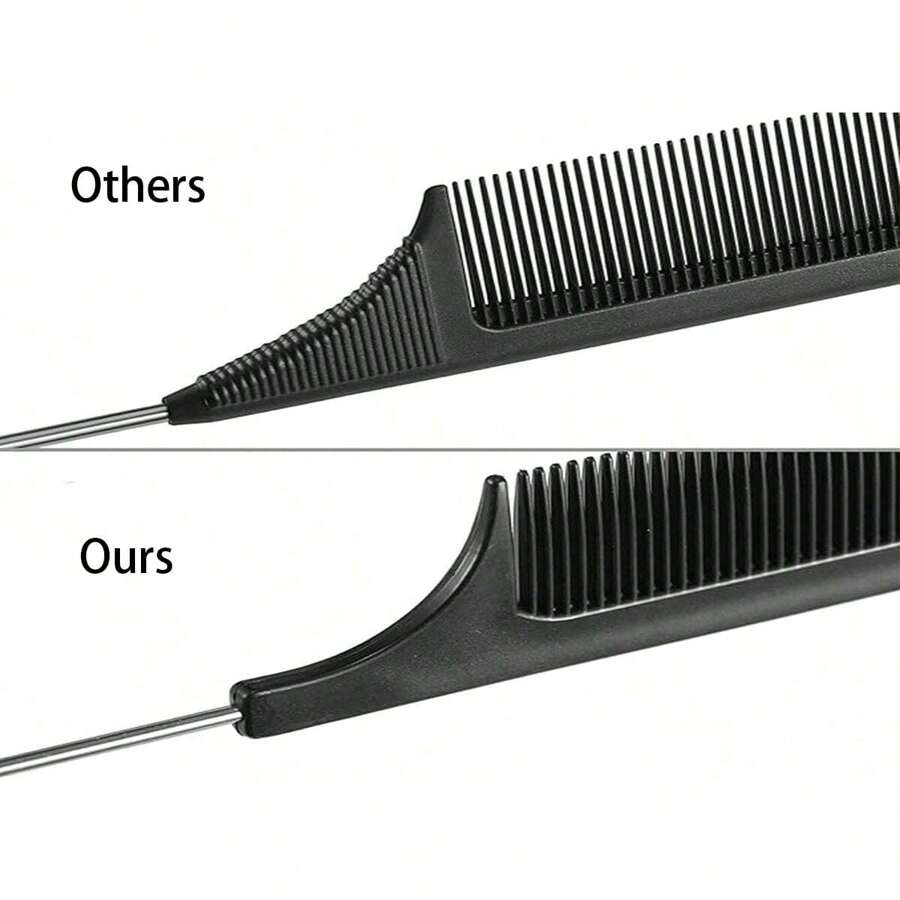 Steel Needle Tail Comb For Hair Coloring, Styling, Teasing, Makeup ...