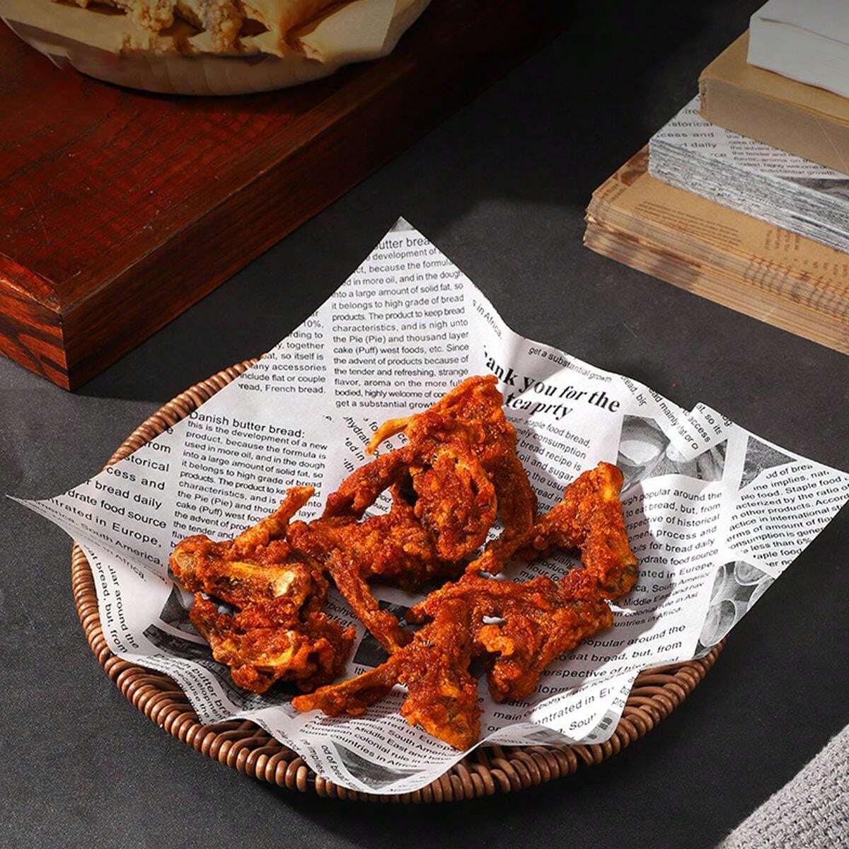 Oil-Absorbing Grease-Proof Plate Divider Paper For Burgers, Fries ...