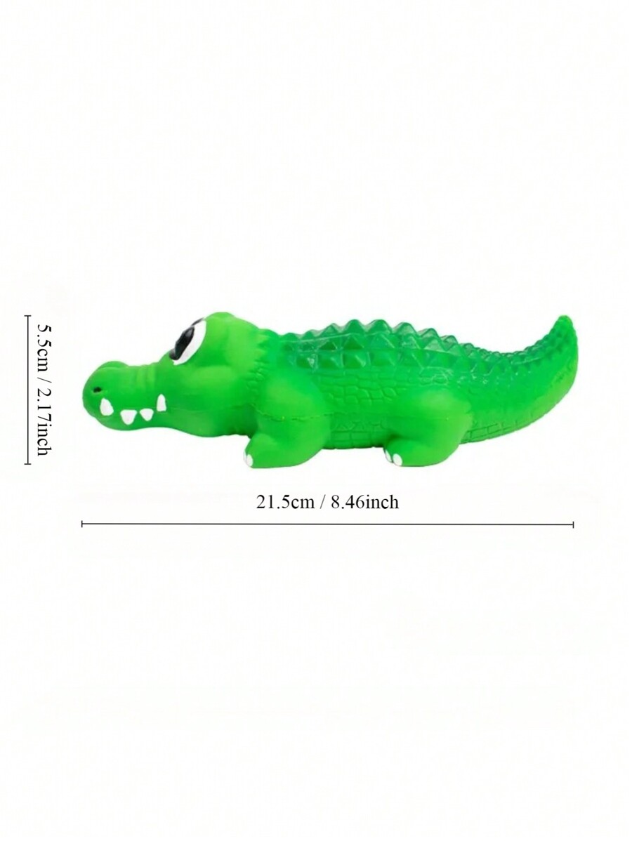 Latex Pet Toy - Latex Squeaky Alligator, Dog Stress Relief Squeaky Toy ...