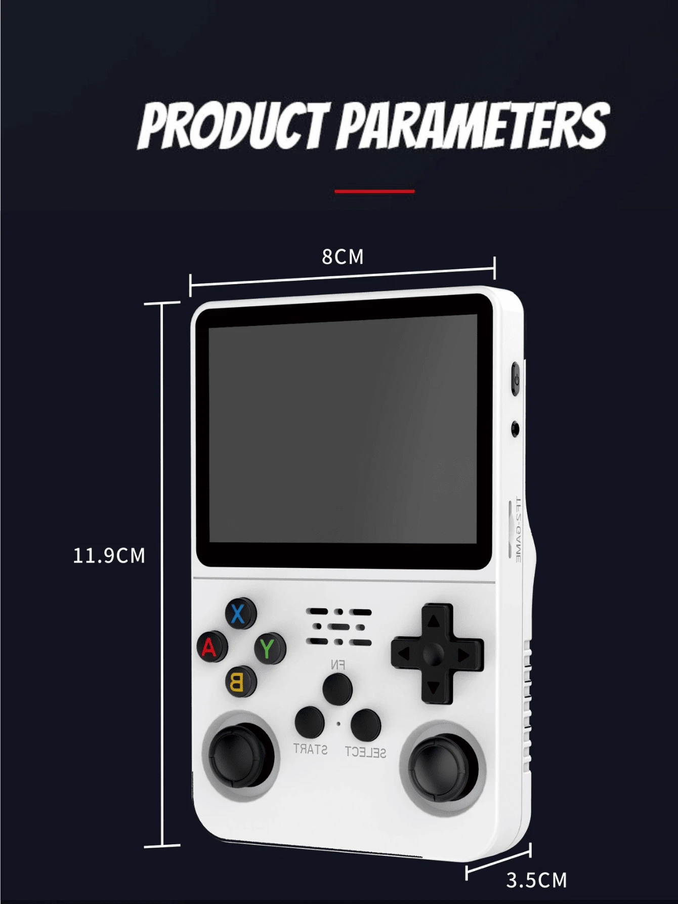 R36S Retro Handheld Video Game Console Linux System 3.5-Inch IPS Screen Portable Handheld Video ...