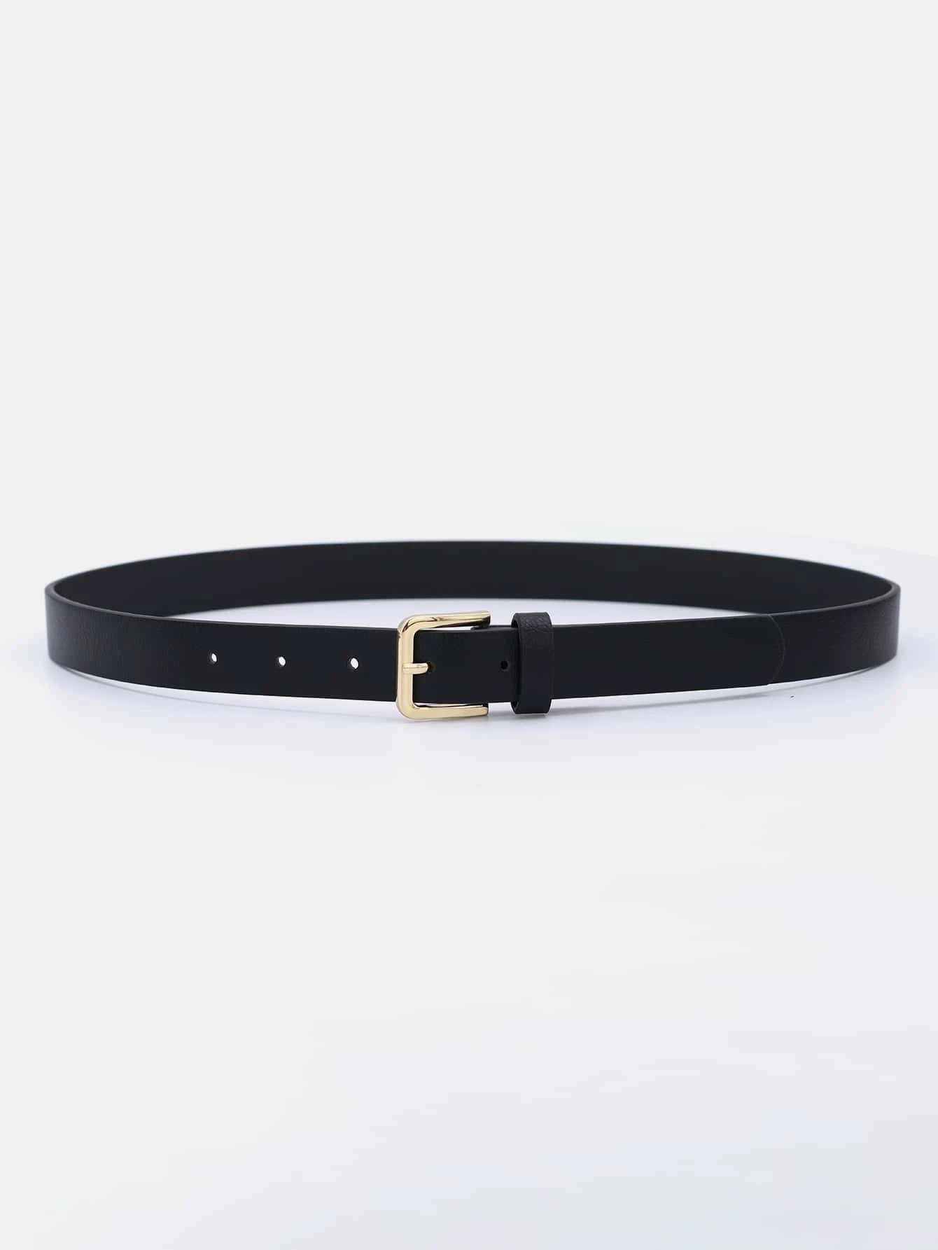 1pc Women's Multipurpose Fashionable Multicolor Pu Belt With Gold ...