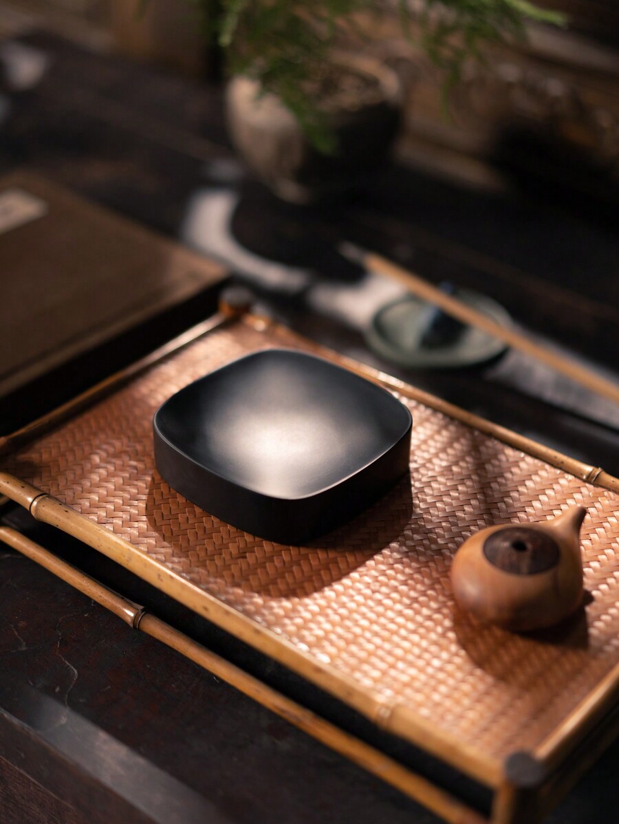 Chinese Calligraphy Ink Stone Retro Inkwell Inkstone Square Drawing Ink ...