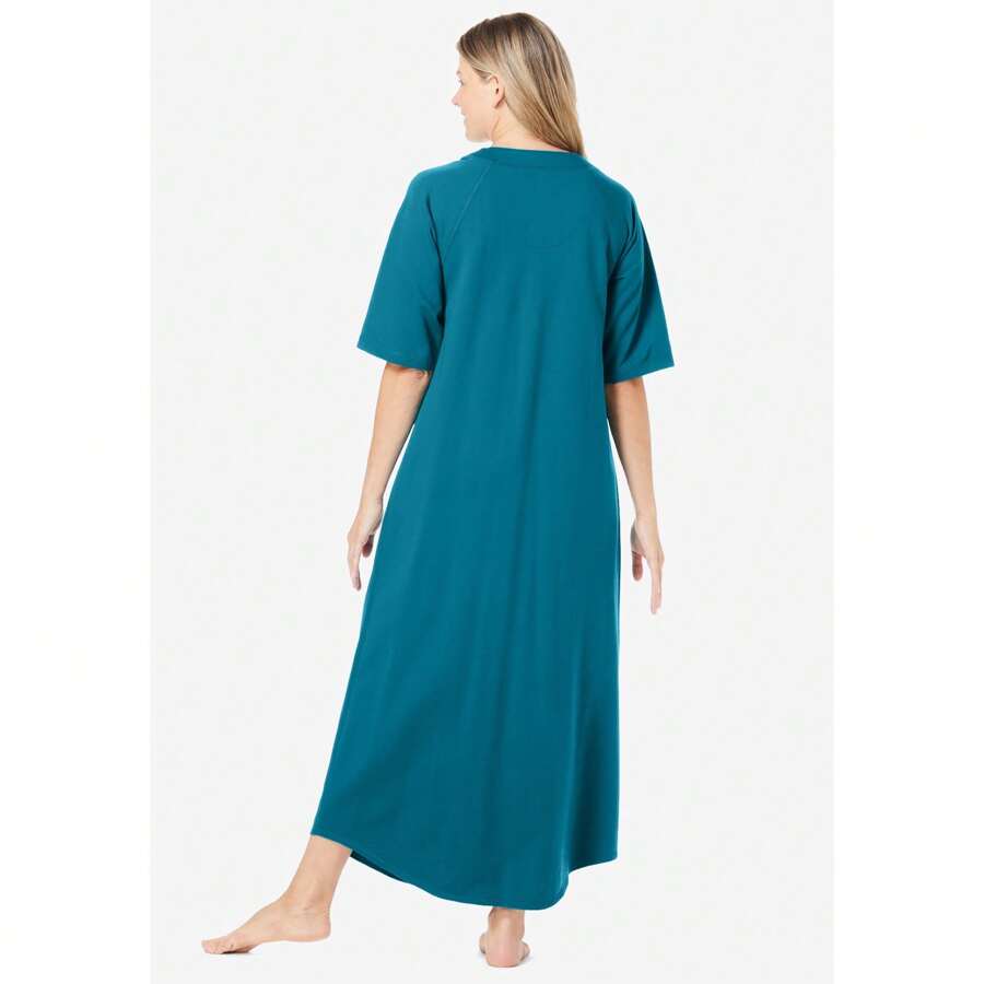 DREAMS & CO. Dreams & Co. Women's Plus Size Petite Long French Terry ...