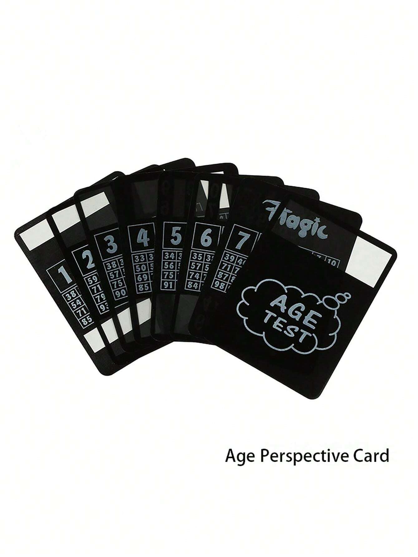1 Set Age Test Guessing Card, A Magic Prop That Can Predict The Age Of ...