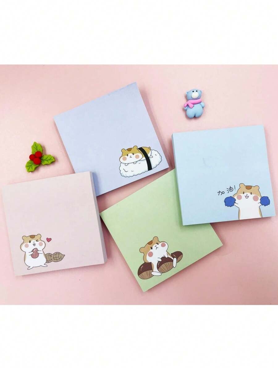 1 Pack 2 Pack 4 Pack Cute Notepad, Kawaii Notepad 3.1x3.1 Inch Self ...