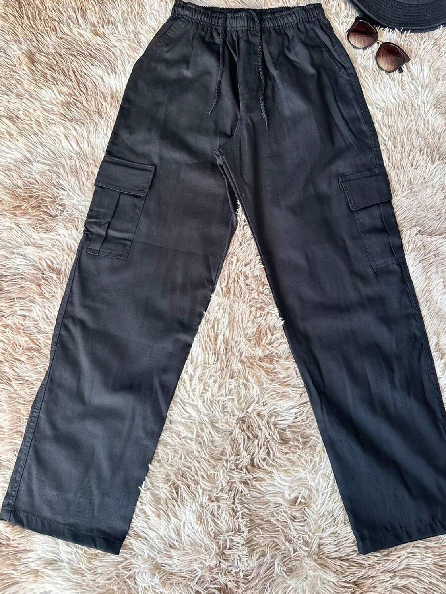 CalÇa Cargo Jogger Sarja Larga Masculina Skate Casual 5 Bolsos