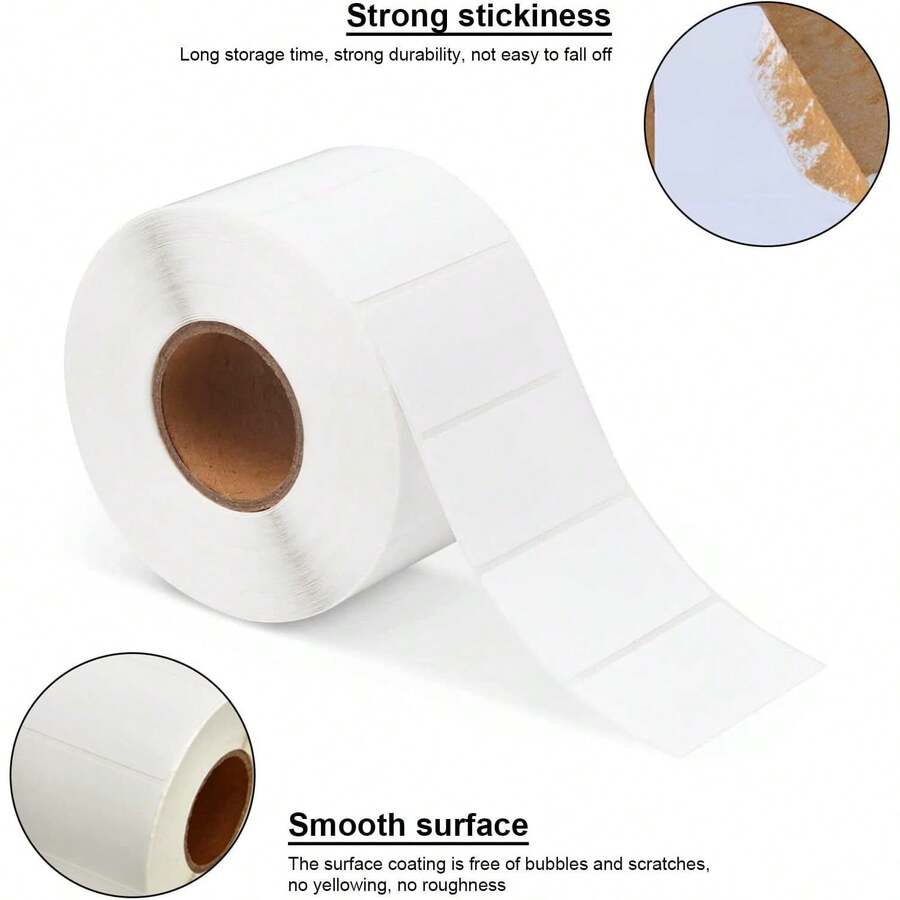 60 X 40mm 500/Roll White Thermal Direct Printer Labels Self Adhesive ...