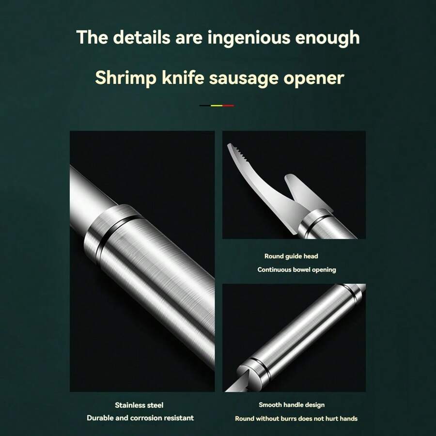 1pc Seafood Tool Set, Including Shrimp Deveiner, Gutting Knife, Fish ...