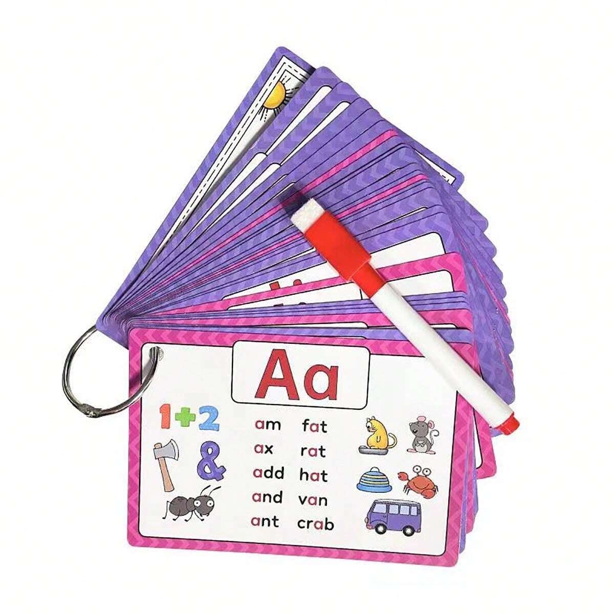 26 Alphabet Phonics Flashcards For Kids Early English Learning ...