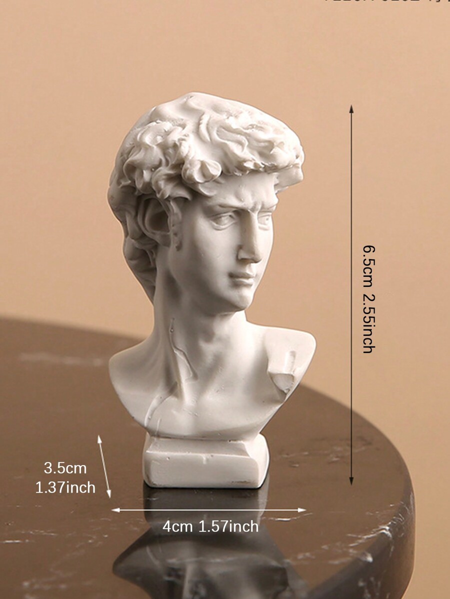 1pc Scandinavian Greek Character Statue, Resin Decorative Objects ...