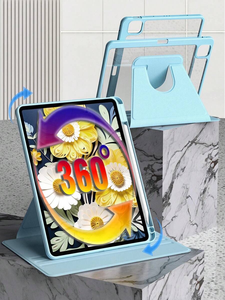 360 Rotating IPad Case Back Cover Shockproof High Anti-Pressure And ...