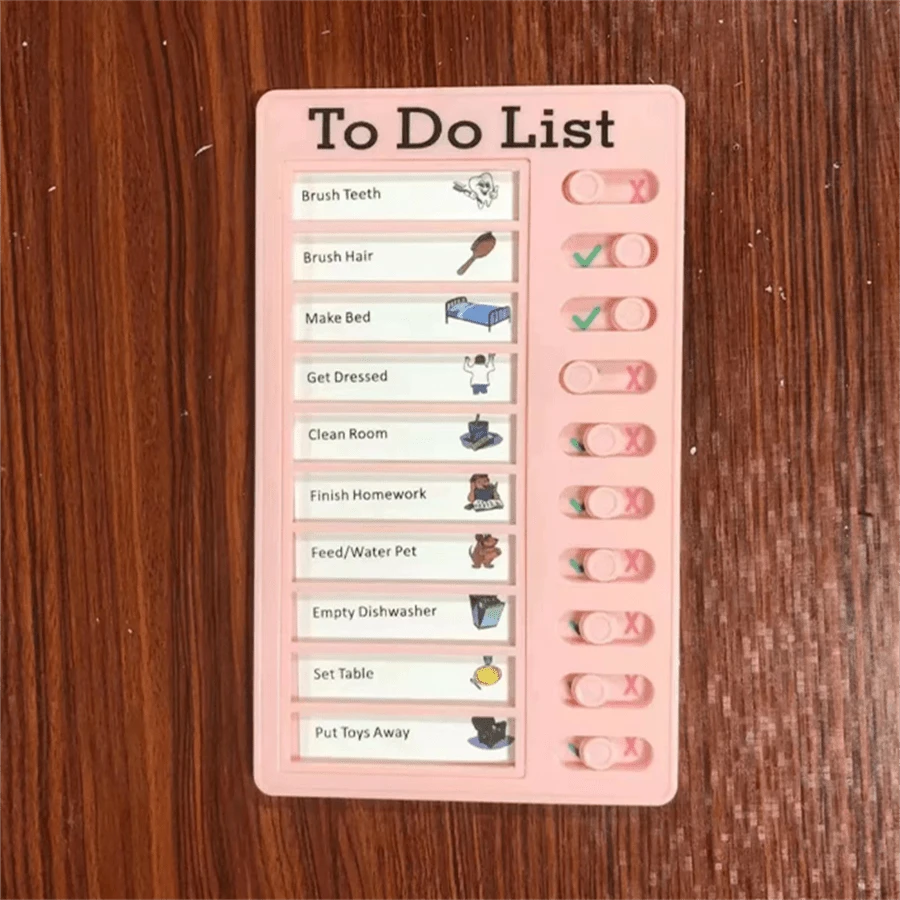 1pc DIY Sliding Routine Chart, Custom Daily Schedule Tasks Memo ...