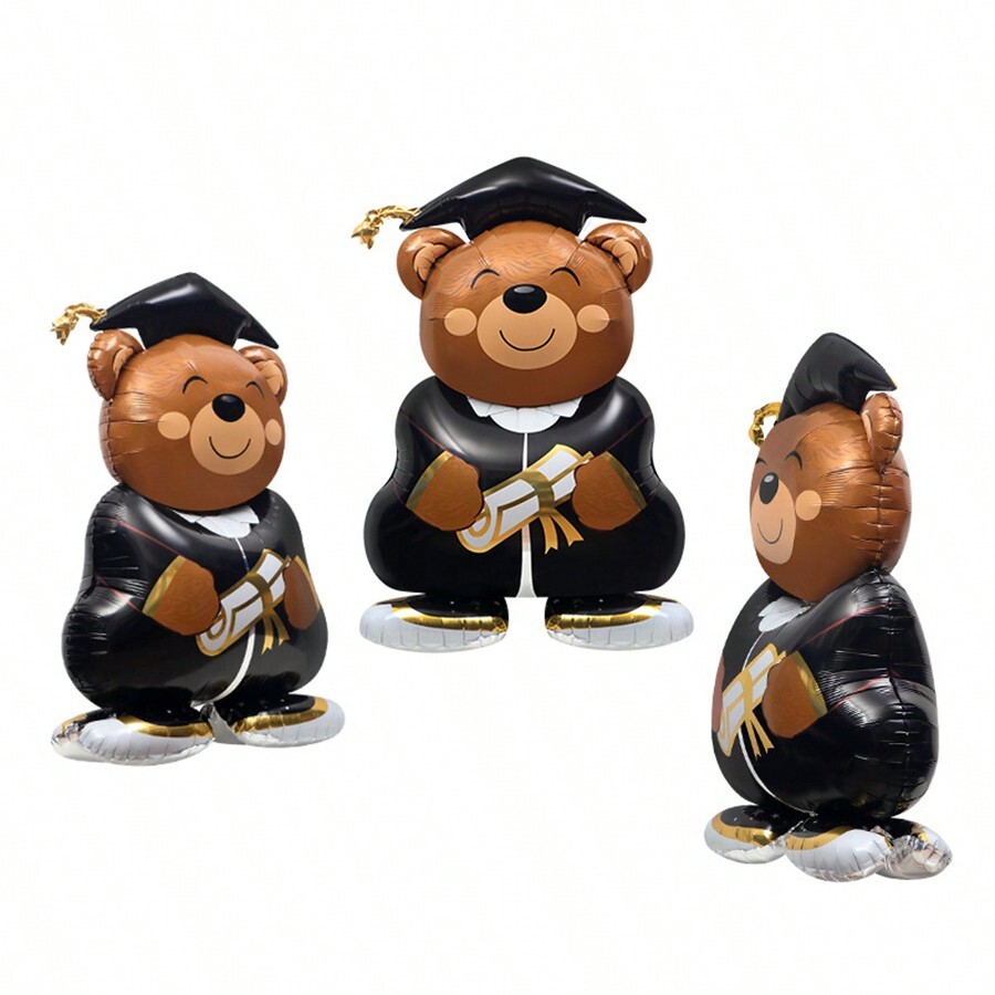 Cute Style 1.15m Inflatable Graduation Brown Bear Balloon, Self ...