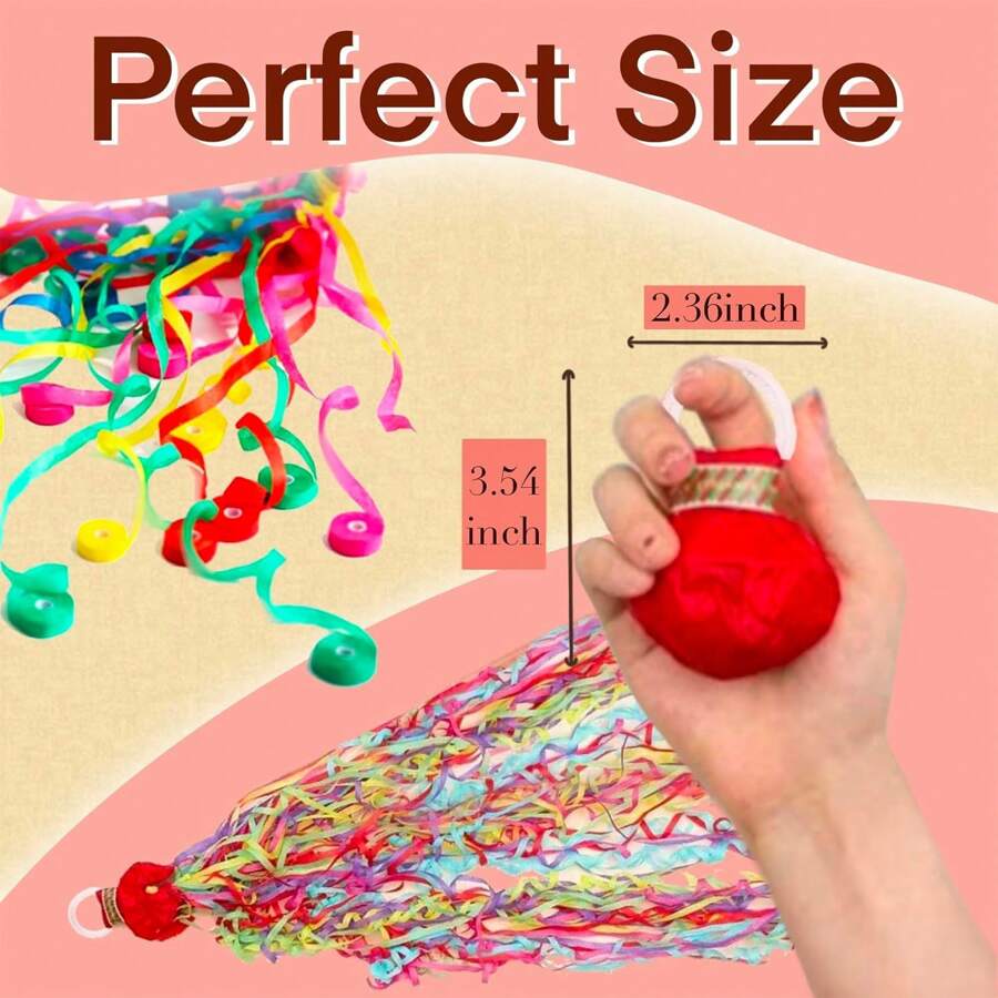 10Pack Streamers Hand Throw Streamers No Mess Confetti Magic Paper For ...