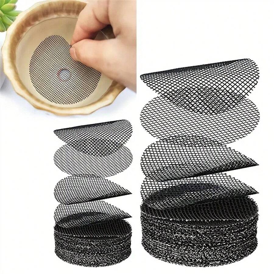 20 Pieces - Circular Mesh Basin Drainage Mat, Flowerpot Mat, Leak Proof ...