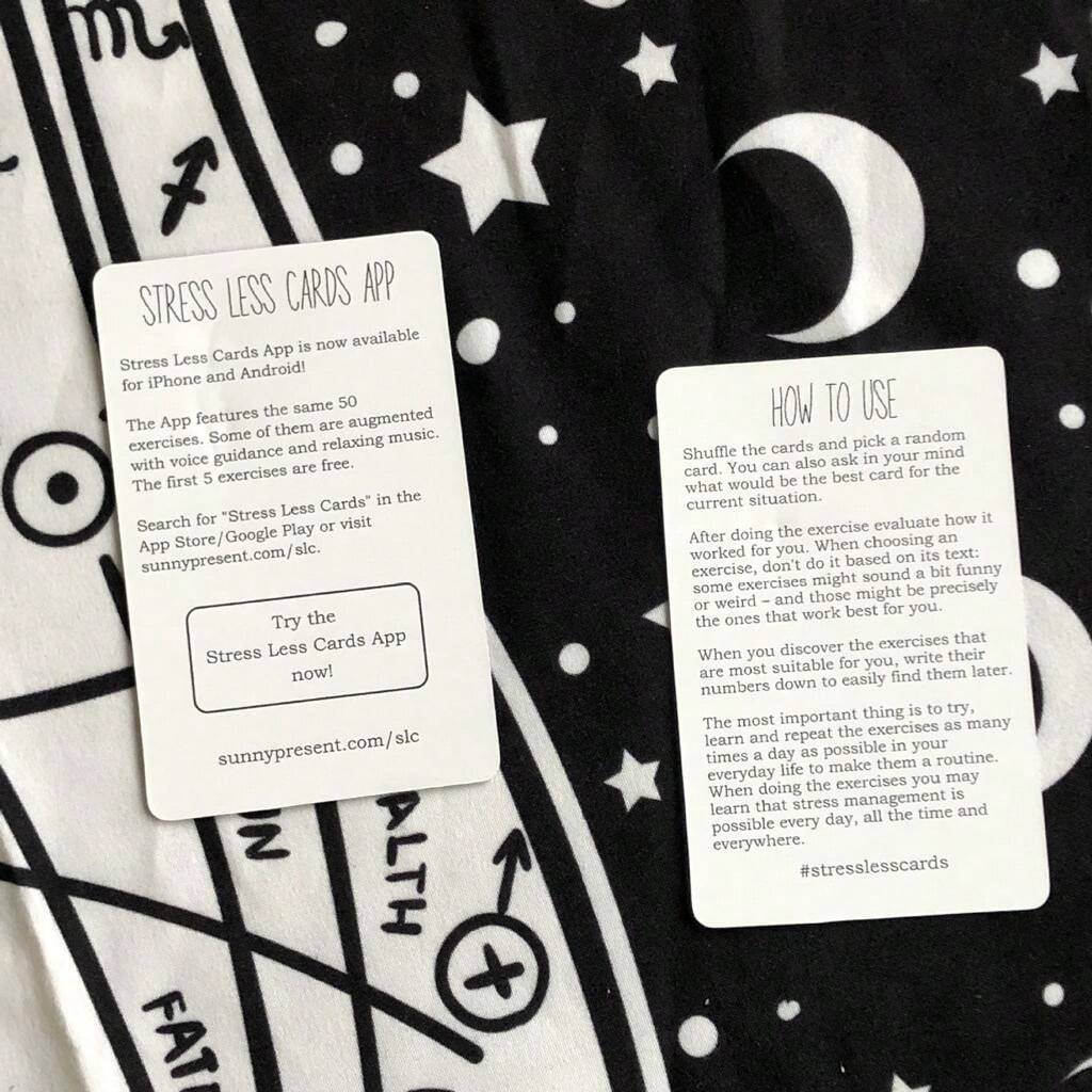 1 Set Stress Less Cards 50 Mindfulness & Meditation Exercises - Helps ...