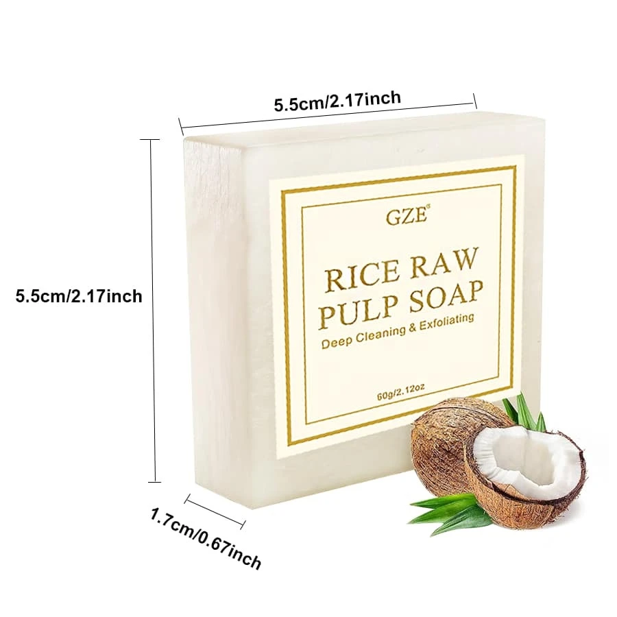GZE Rice Water Soap Bars Vaginal Wash, Natural Organic Bar Soap For ...