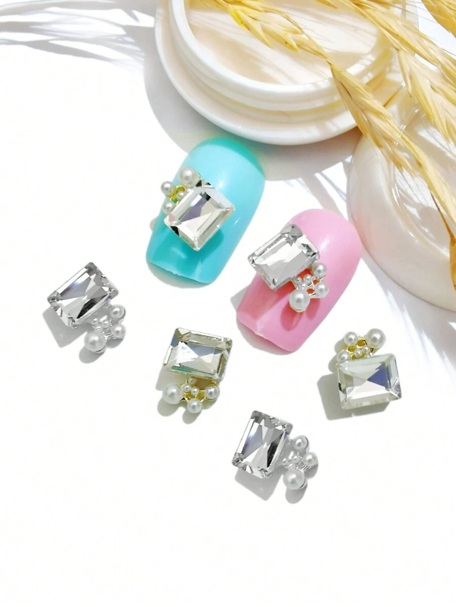 Set di 10 decorazioni per unghie popolari raffinate rettangolari in ...